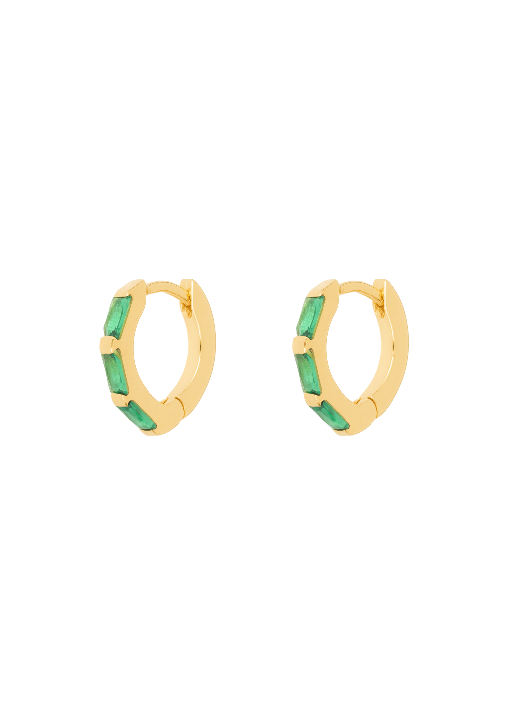 Norma Earrings Emerald | 925 Silver Zirconia Earrings | Handmade ...